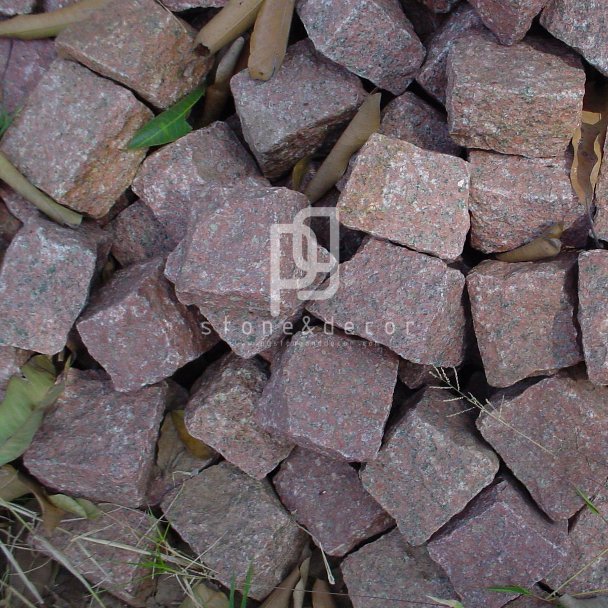 Red Granite Cobblestone | PG Stone & Decor