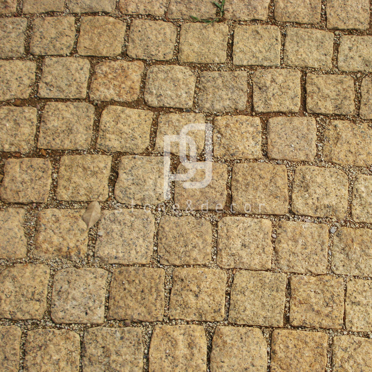 Yellow Granite Cobblestone | PG Stone & Decor